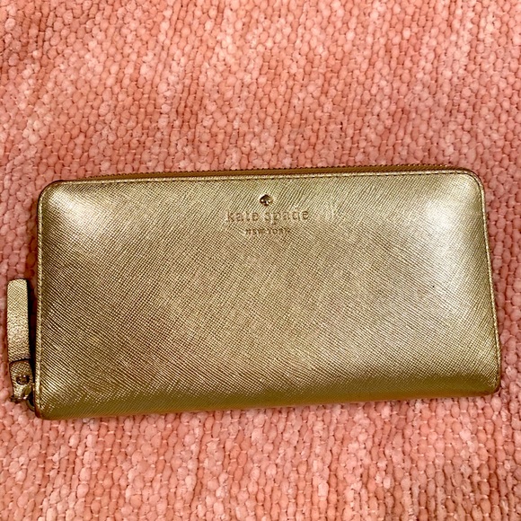 kate spade | Bags | Kate Spade Wallet Gold | Poshmark